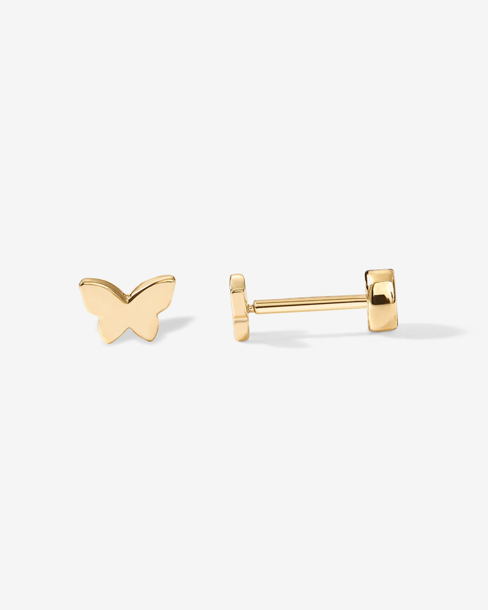 Tiny Butterfly Screw Back Studs – PAVOI
