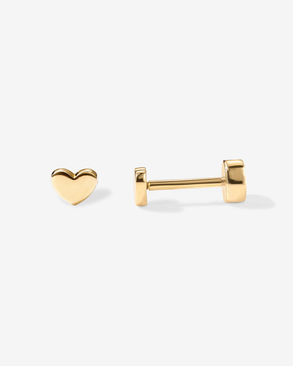 Tiny Heart Screw Back Studs – PAVOI
