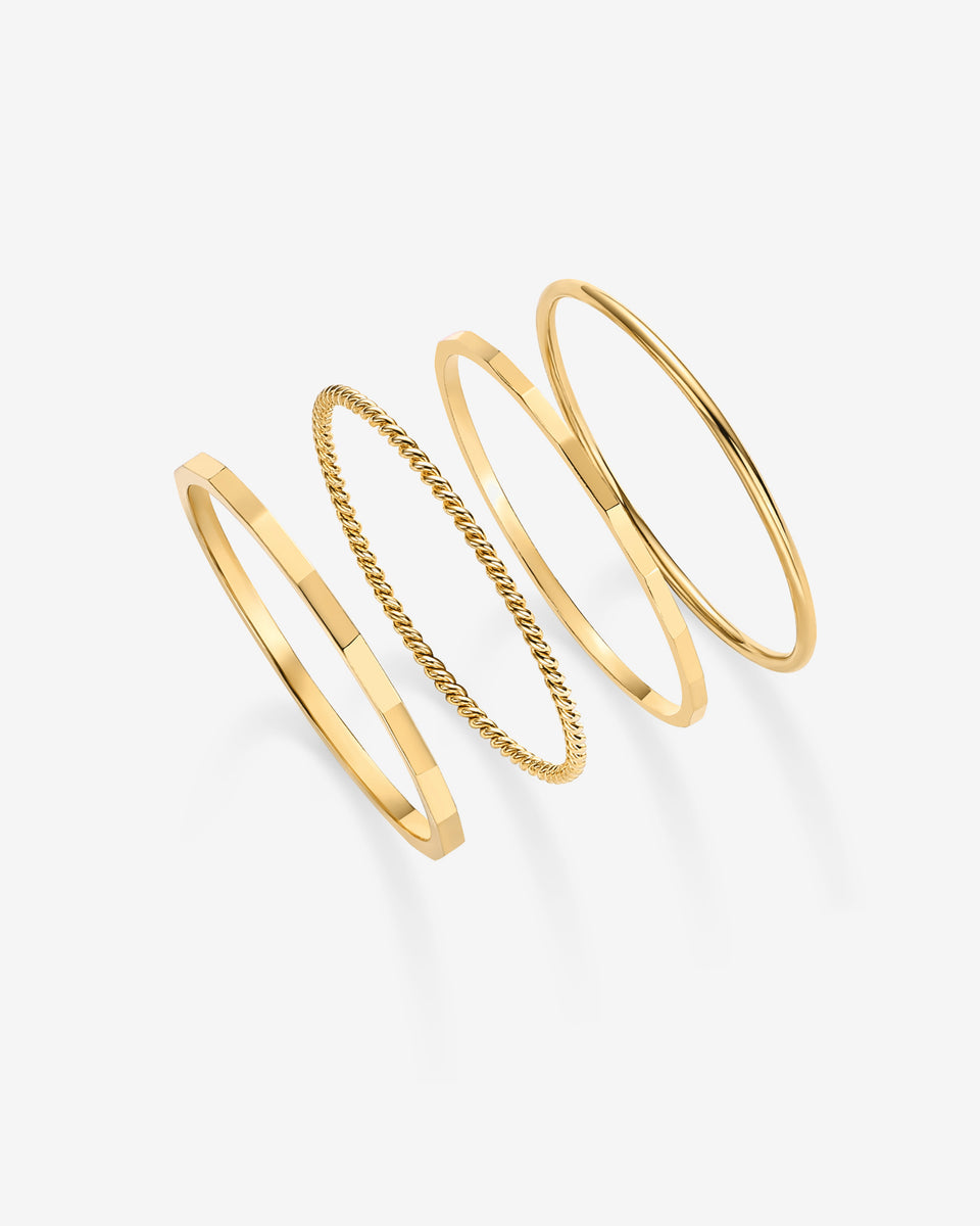 Minimalist Stacking Ring Set – PAVOI