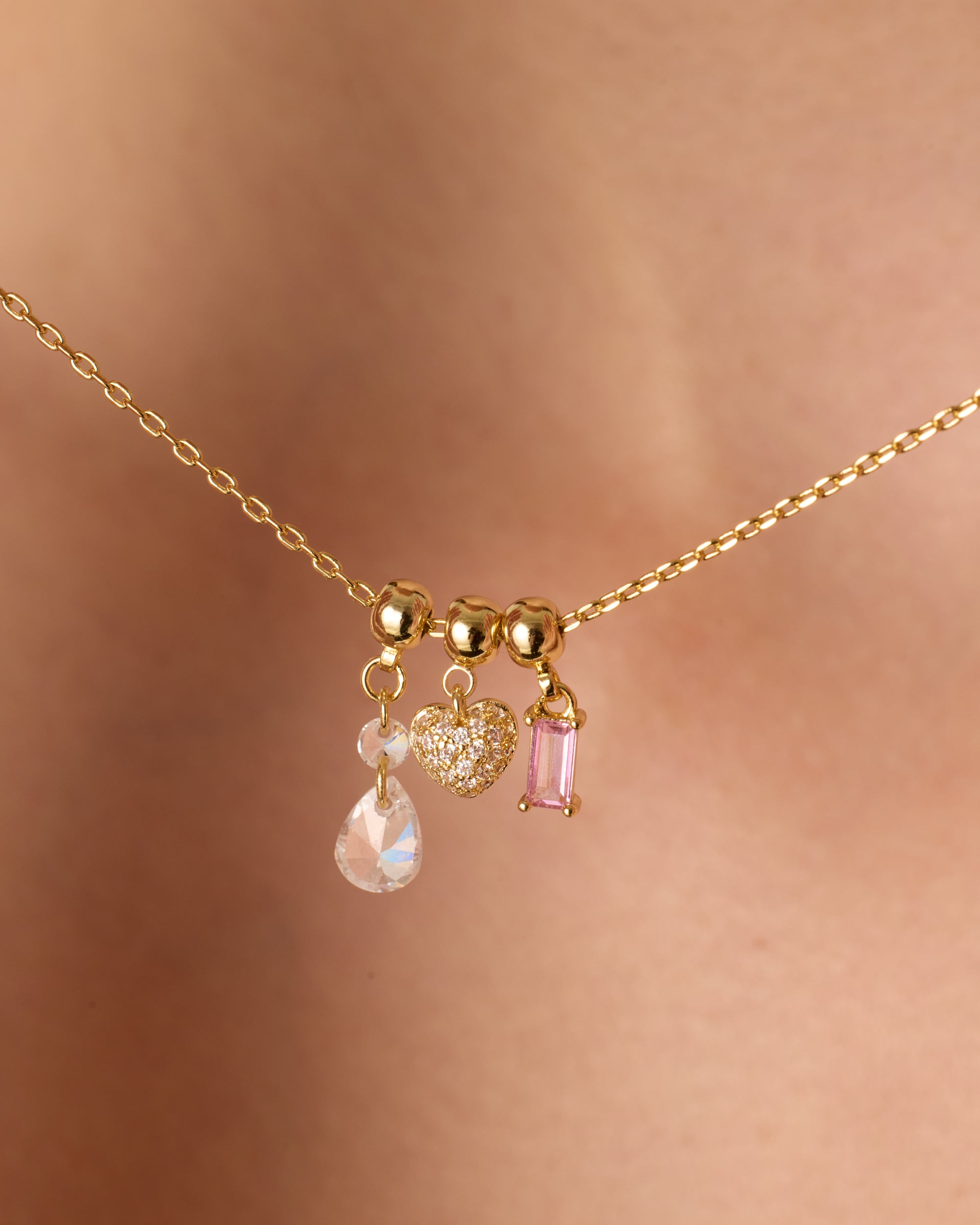 Whimsy Heart Charm Necklace – PAVOI
