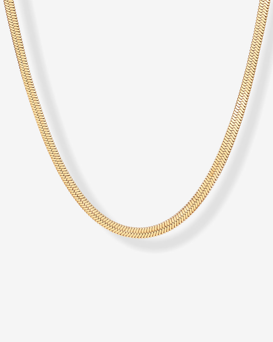 Herringbone Chain Necklace – PAVOI